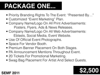 2011 Sacramento Electronic Music Festival Sponsorship Package | PPT