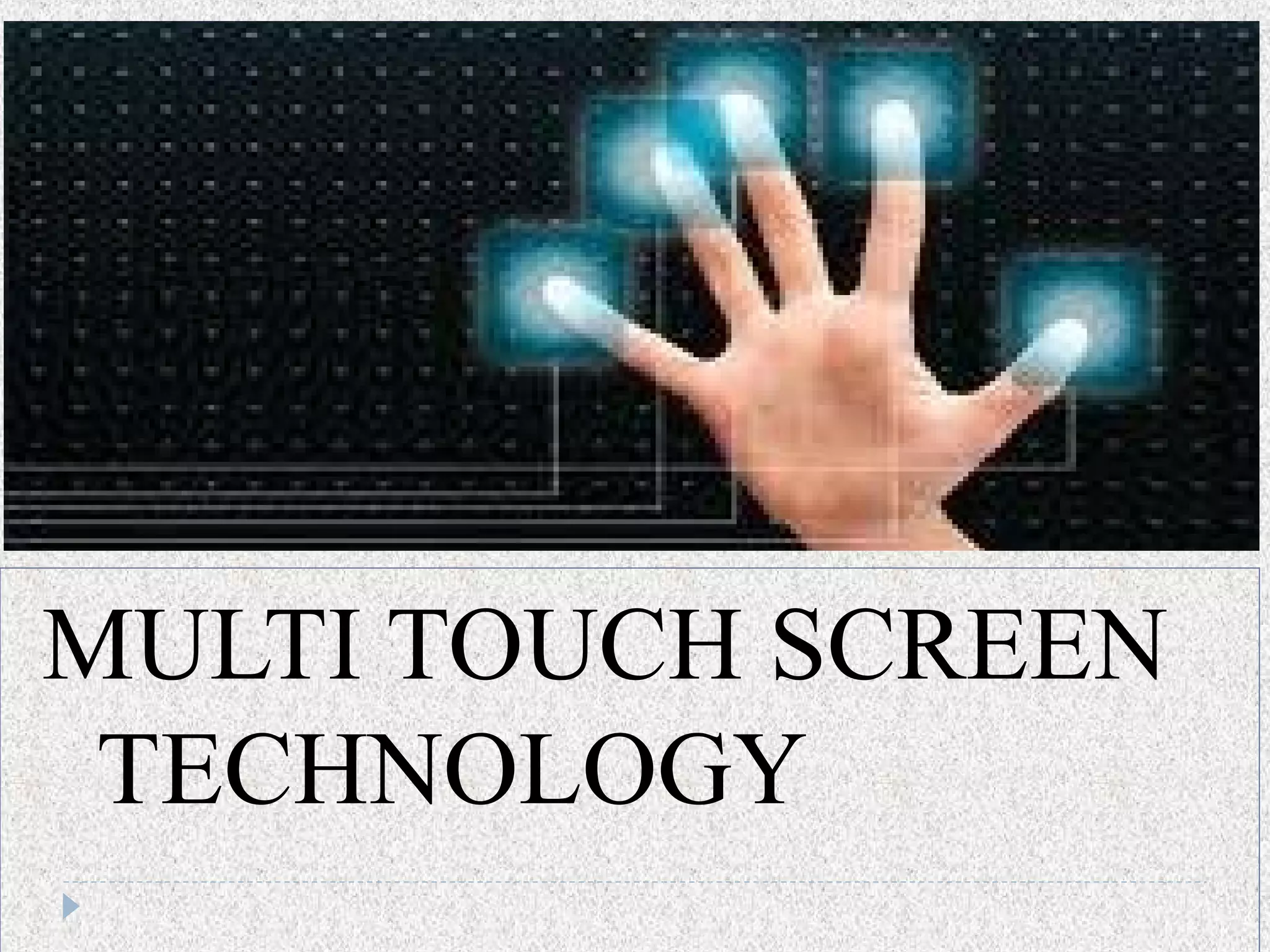 multi touch screen | PPT