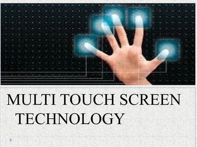 multi touch screen | PPT