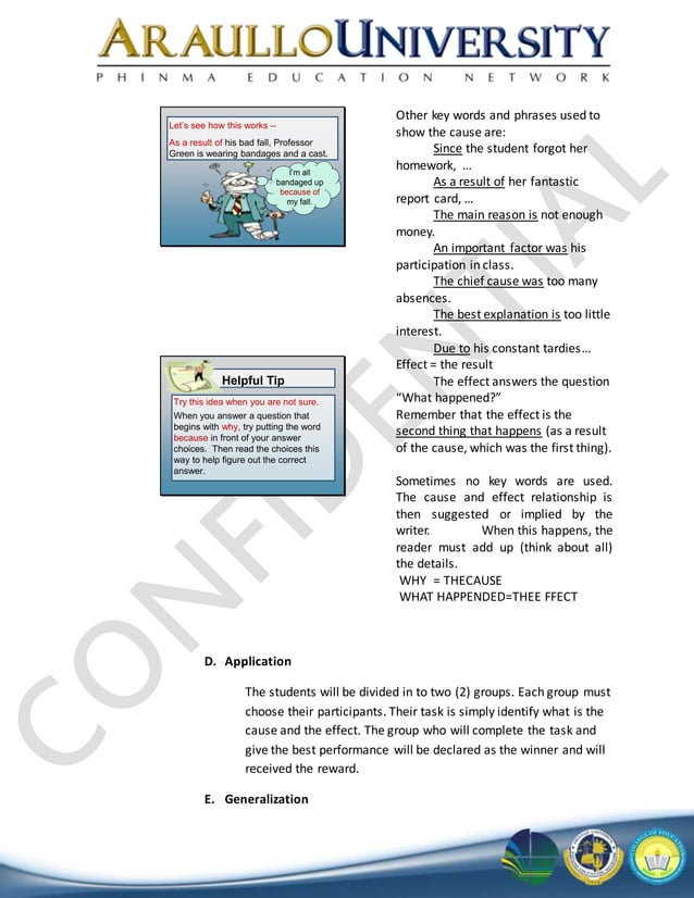 Semi-Detailed Lesson Plan of Cause and Effect | DOCX