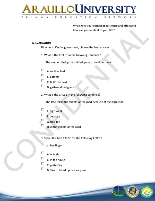 Semi-Detailed Lesson Plan of Cause and Effect | DOCX