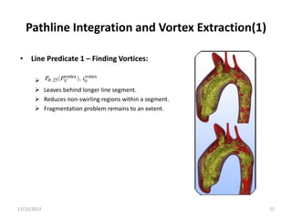 Semi automatic vortex extraction in 4 d pc-mri cardiac blood flow data ...