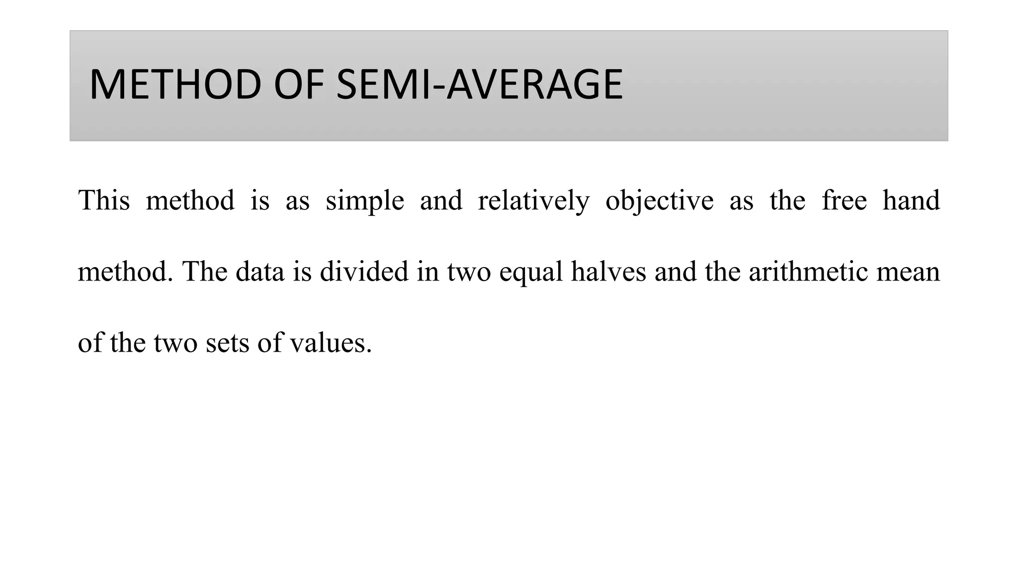 Semi average method | PPTX