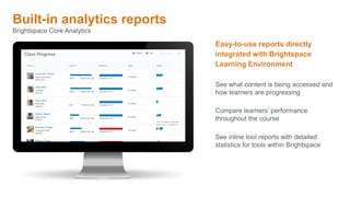 Brightspace Analytics, Insights, and Data | PPT