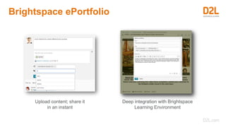 Document, Reflect, and Share your Journey with Brightsapce ePortfolio | PPT