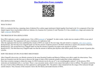 Semi-Conservative Dna Replication Essay | PDF | Biological Sciences ...