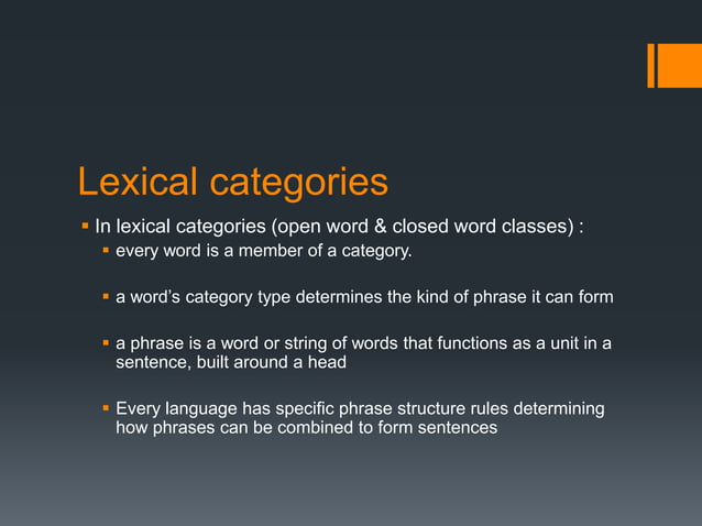 Semi lexical categories1 | PPTX | Programming Languages | Computing