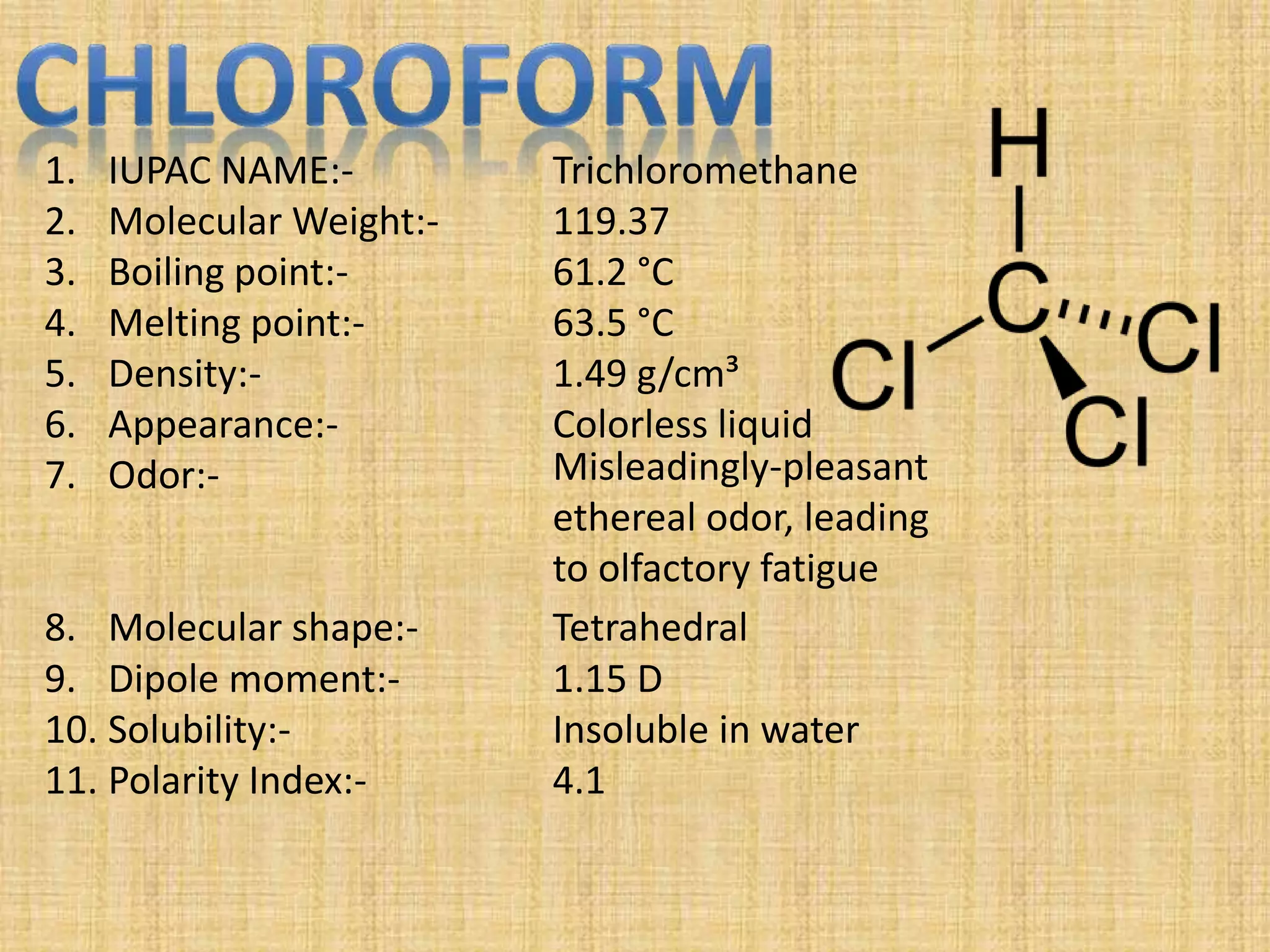 Semi polar solvents & their properties used in thin layer ...