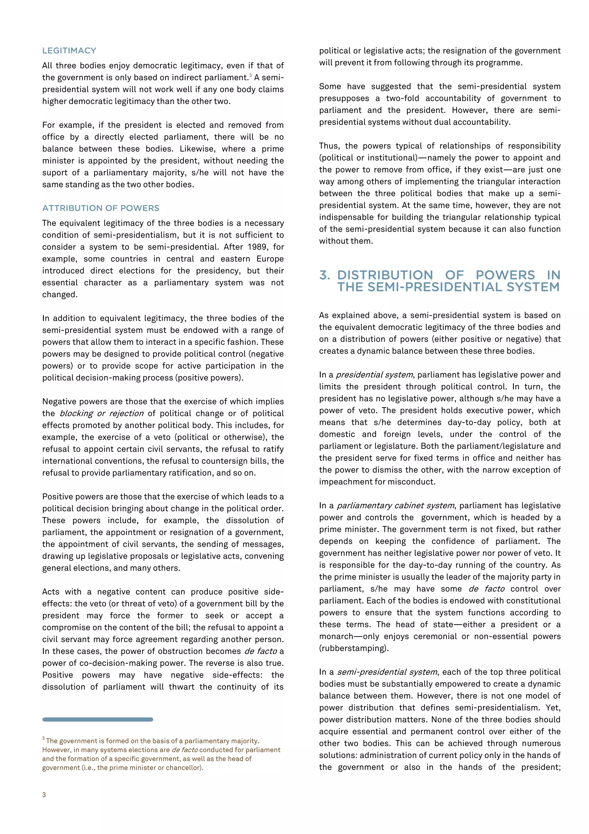 Systems of Government : Semi-Presidential Models | PDF