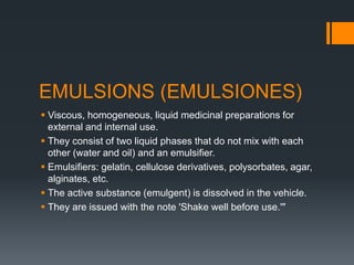 Semi-solid medicinal preparations.pharmocoligy | PPT