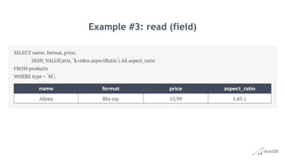 Using semi-structured data in modern applications | PPT