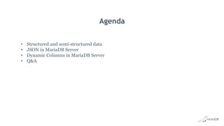 Using semi-structured data in modern applications | PPT