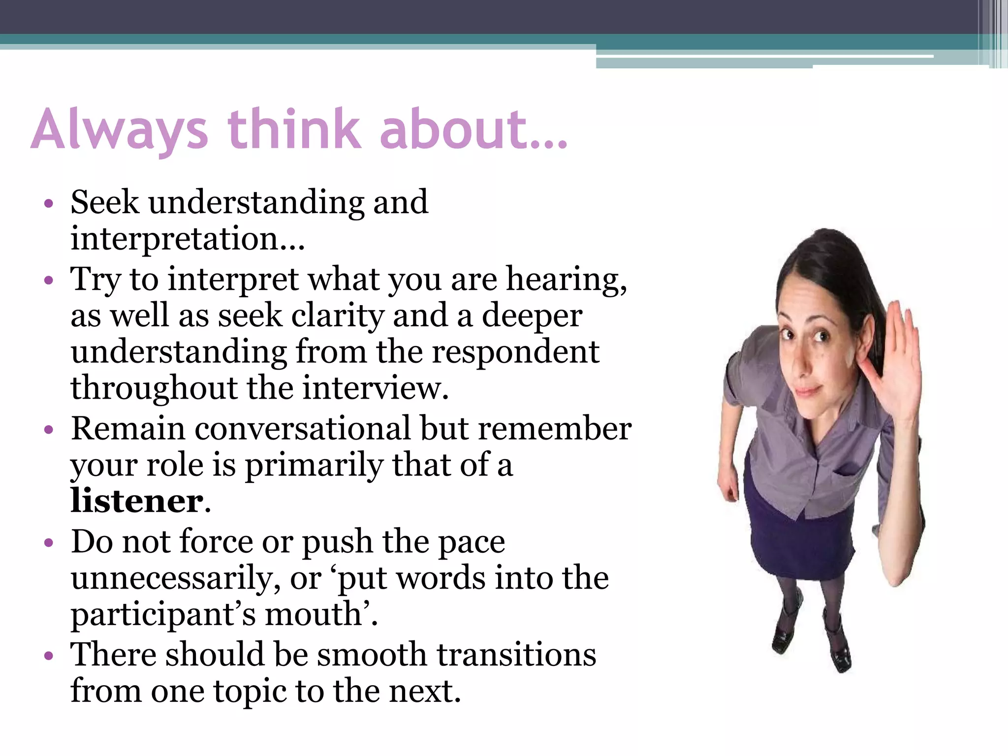 Semi structured interview | PPTX