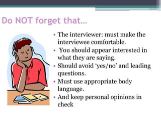 Semi structured interview | PPTX