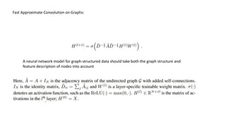 Semi supervised classification with graph convolutional networks | PPT