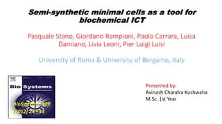 Semi synthetic minimal cells | PPT