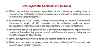 Semi synthetic minimal cells | PPT