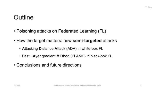 Semi-Targeted Model Poisoning Attack on Federated Learning via Backward ...