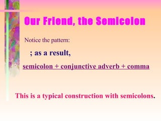 Semicolons | PPT