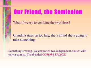 Semicolons | PPT