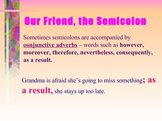 Semicolons | PPT
