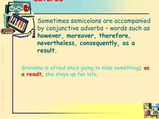 Grammar: Semi colon | PPS