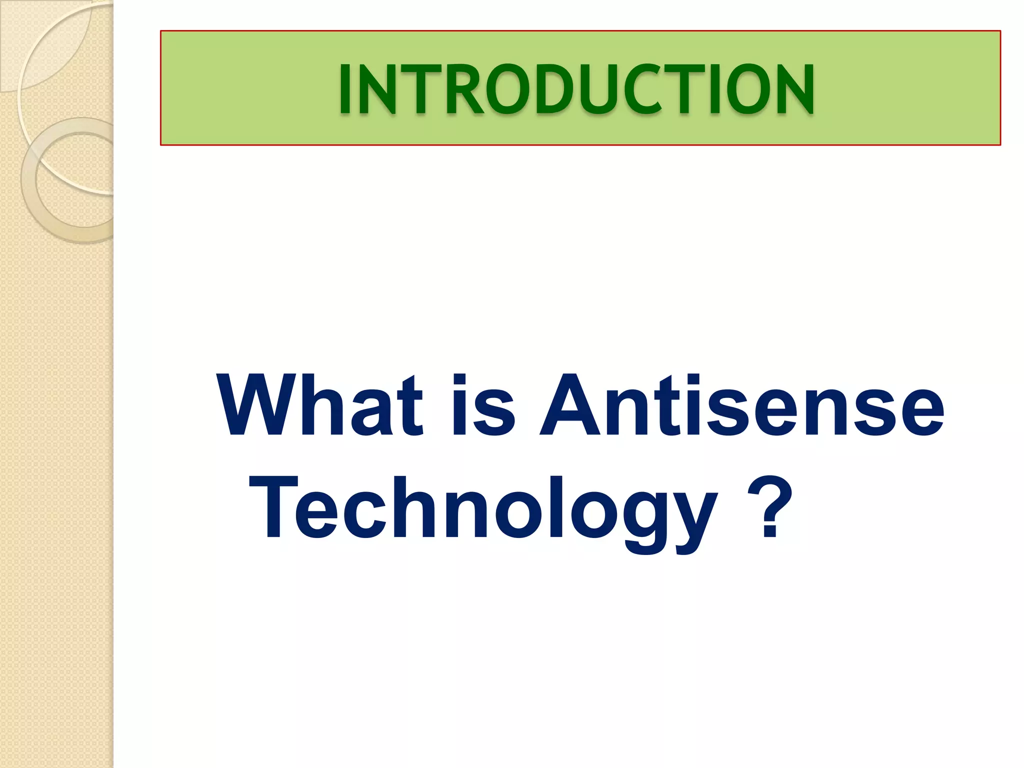 antisense technology | PPT