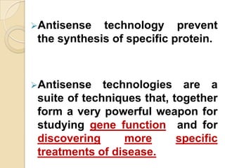 antisense technology | PPT