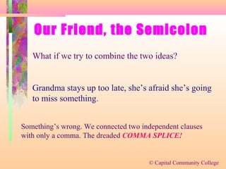 Semi-Colon Powerpoint | PPS