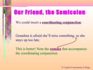 Semi-Colon Powerpoint | PPS