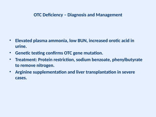 defect in metabolism of amino acid and branch chain amino acid | PPTX