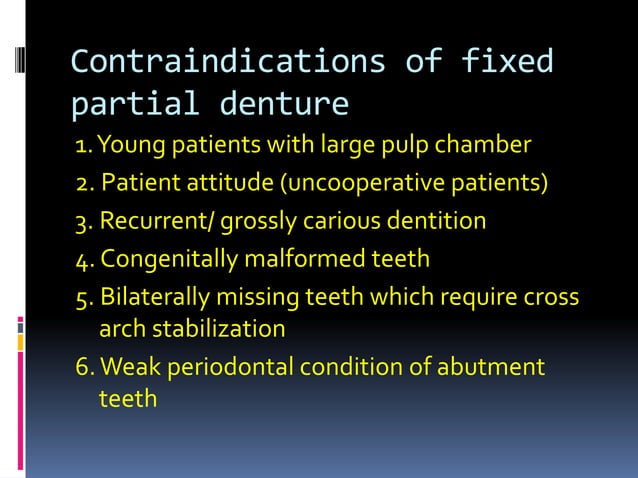 FIXED PARTIAL DENTURE -DESIGN CONSIDERATION | PPTX