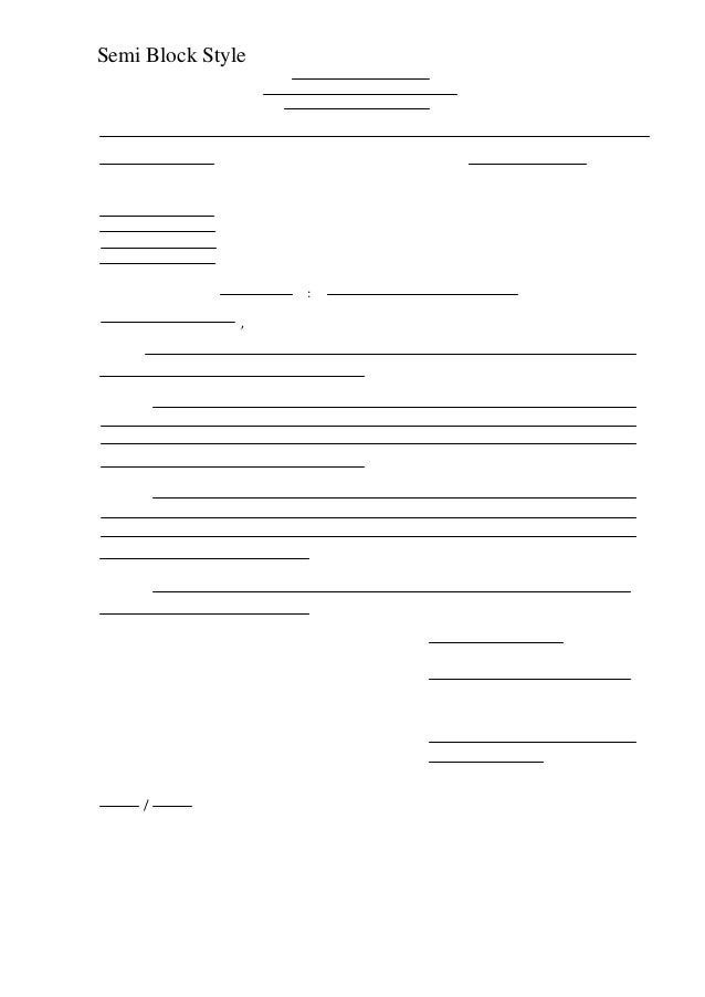 Semi block style (nasional)