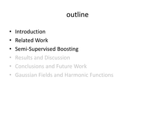 SemiBoost: Boosting for Semi-supervised Learning | PPTX