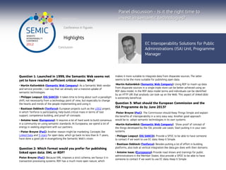 Semic 2012 highlights report | PDF