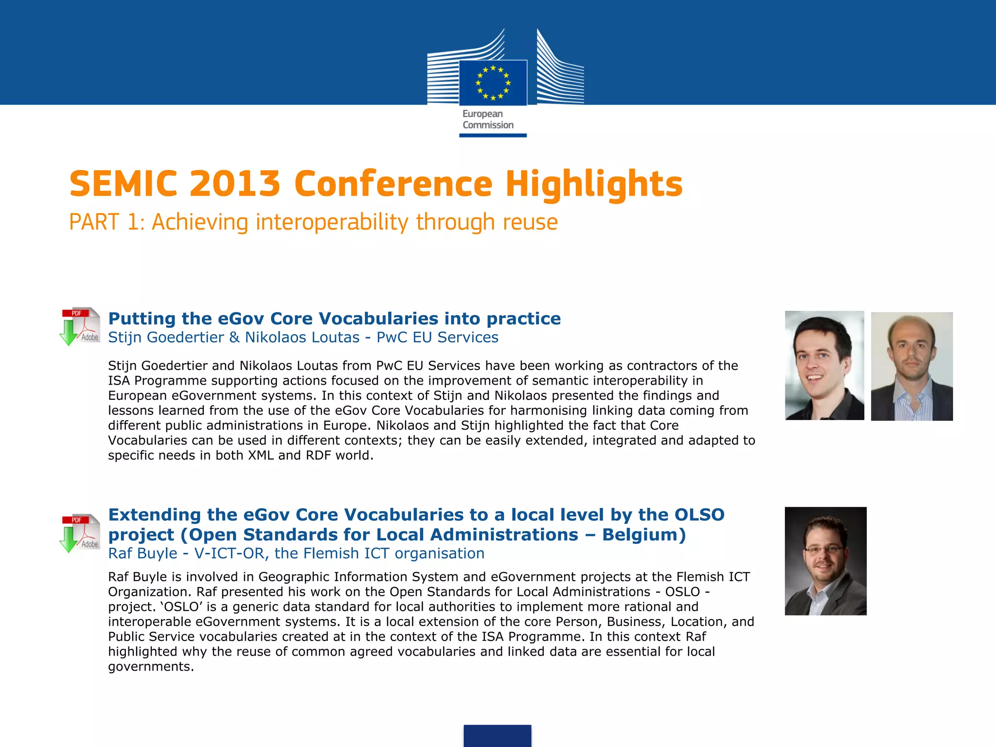 Semic 2013 highlights report | PDF