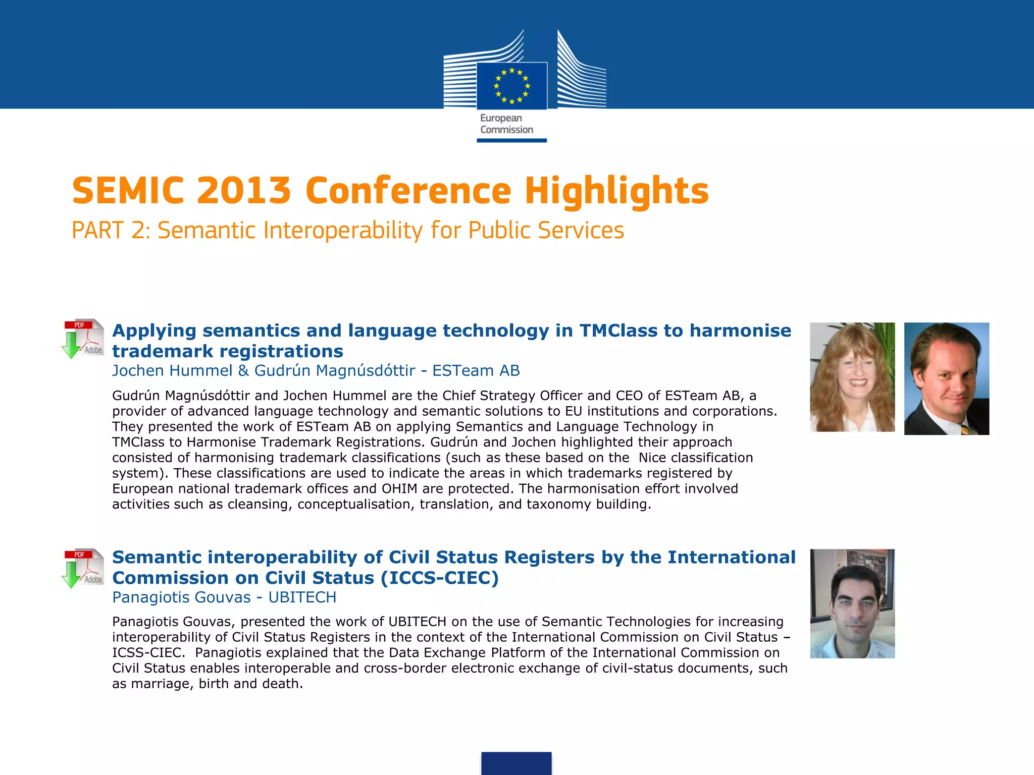 Semic 2013 highlights report | PDF