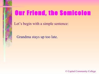 Semicolon | PPT