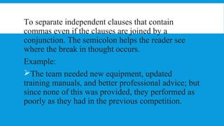 Semicolon | PPT
