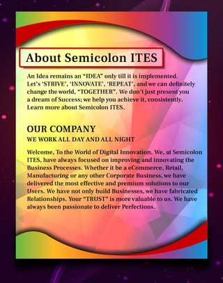 SemicolonITes Web Development Brochure | PDF