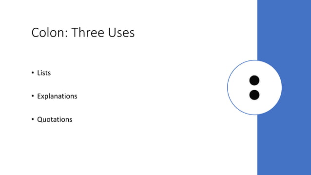 Semicolons, commas, and colons | PPTX | Television | Entertainment
