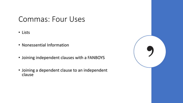 Semicolons, commas, and colons | PPTX | Television | Entertainment