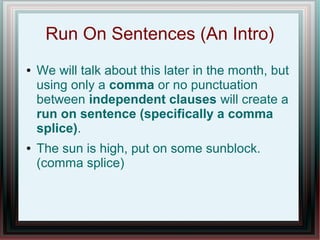 Semicolons online | ODP