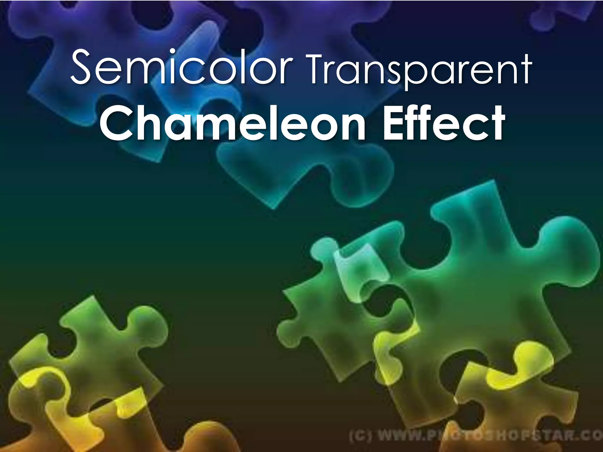 Semicolor transparent chameleon effect | PPTX