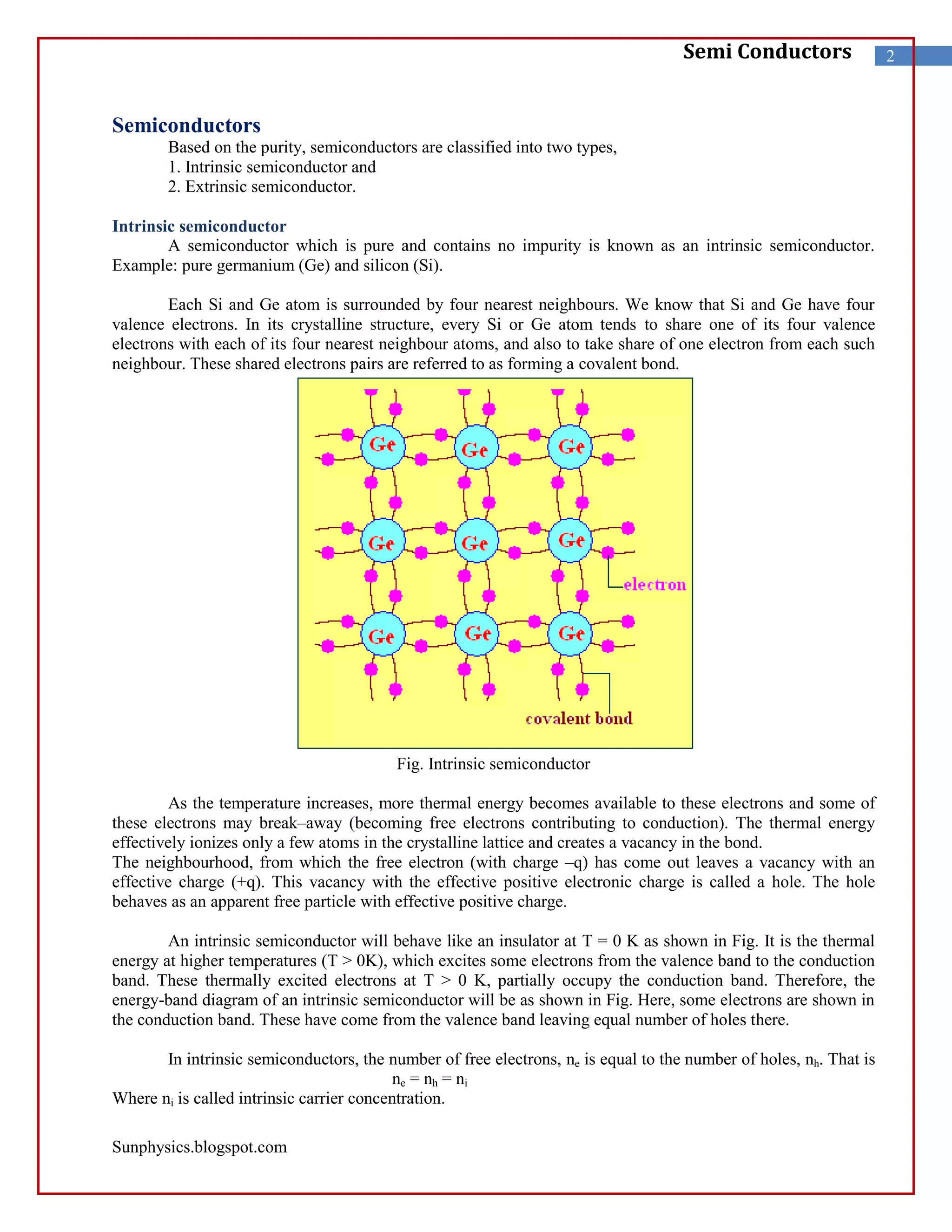 Semi conductors | DOCX
