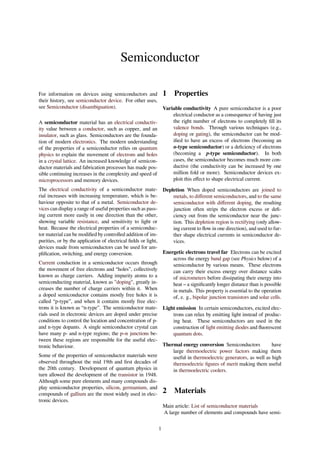 Semiconductor | PDF | Chemistry | Science