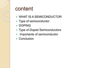 Semiconductor | PPTX