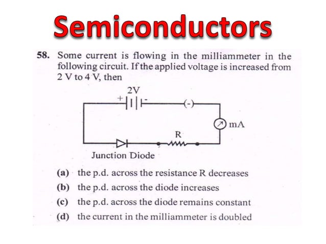 Semiconductor Multiple choice question | PPTX