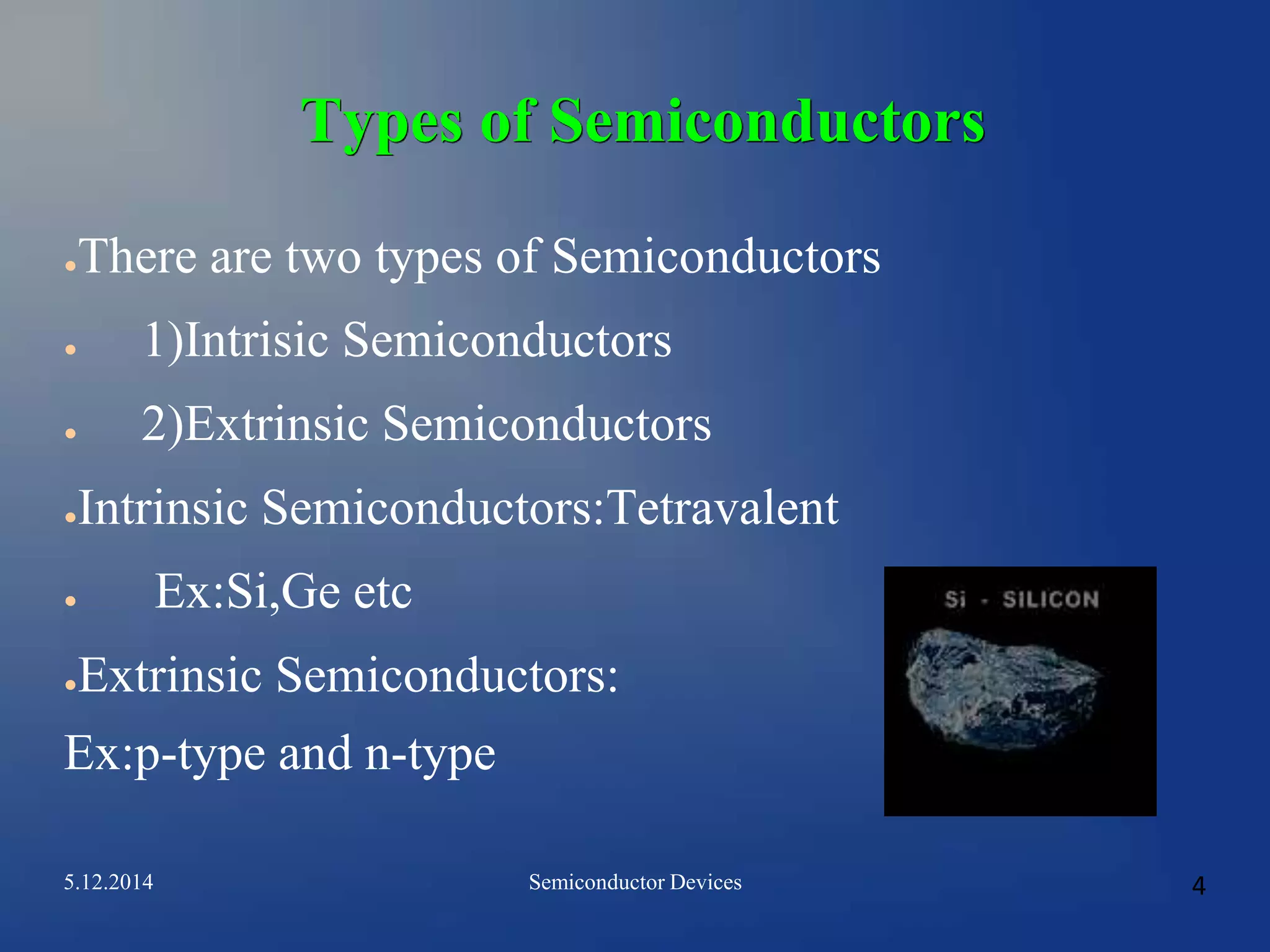 Semiconductor and devices | PPTX