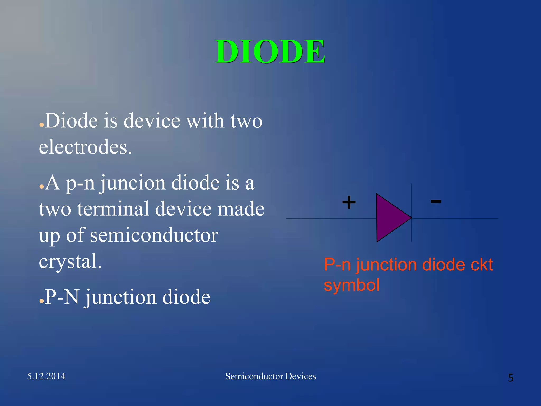 Semiconductor and devices | PPTX